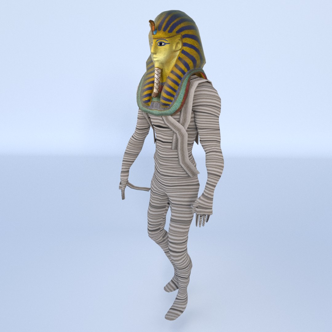 3d King Tutankhamun Mummy