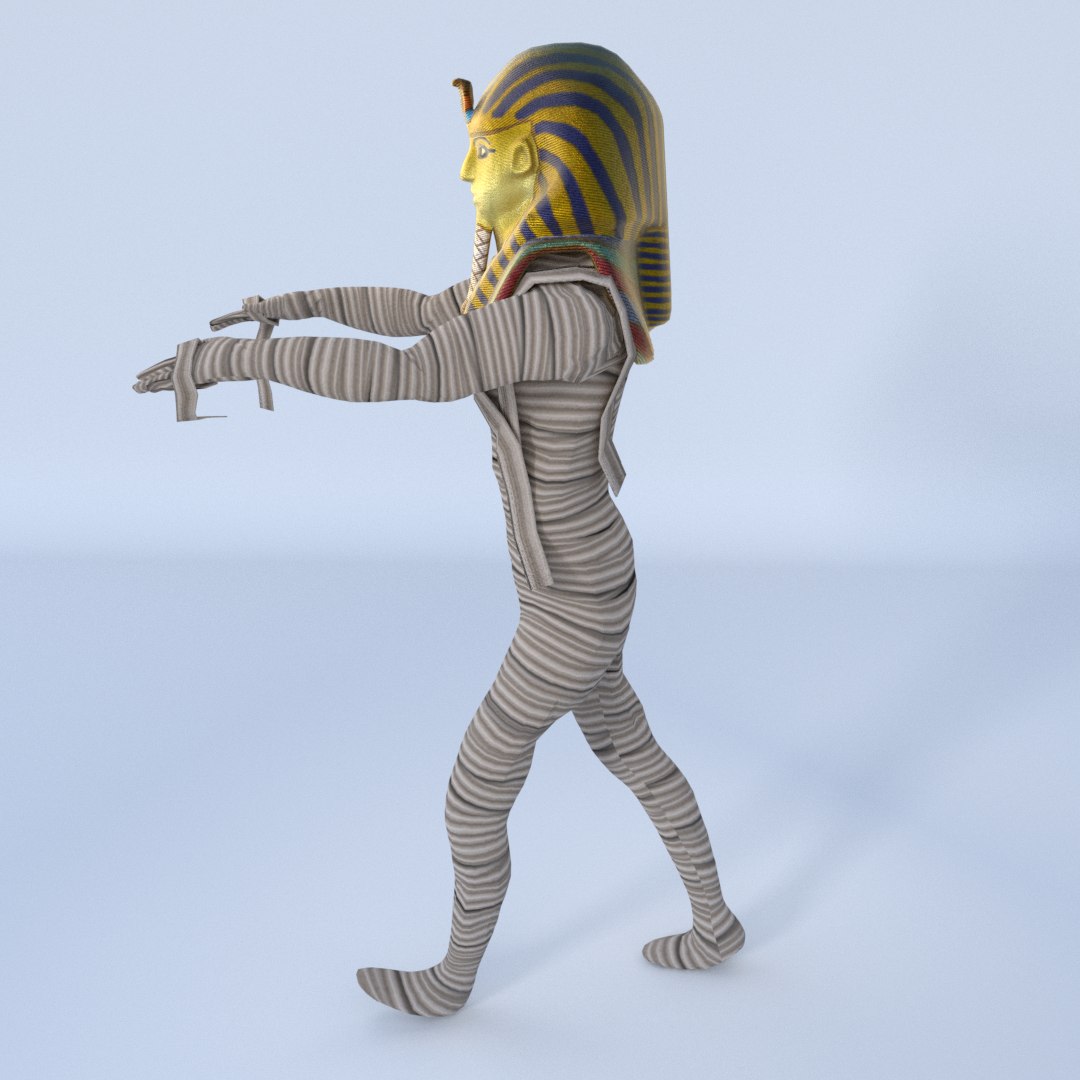 3d King Tutankhamun Mummy