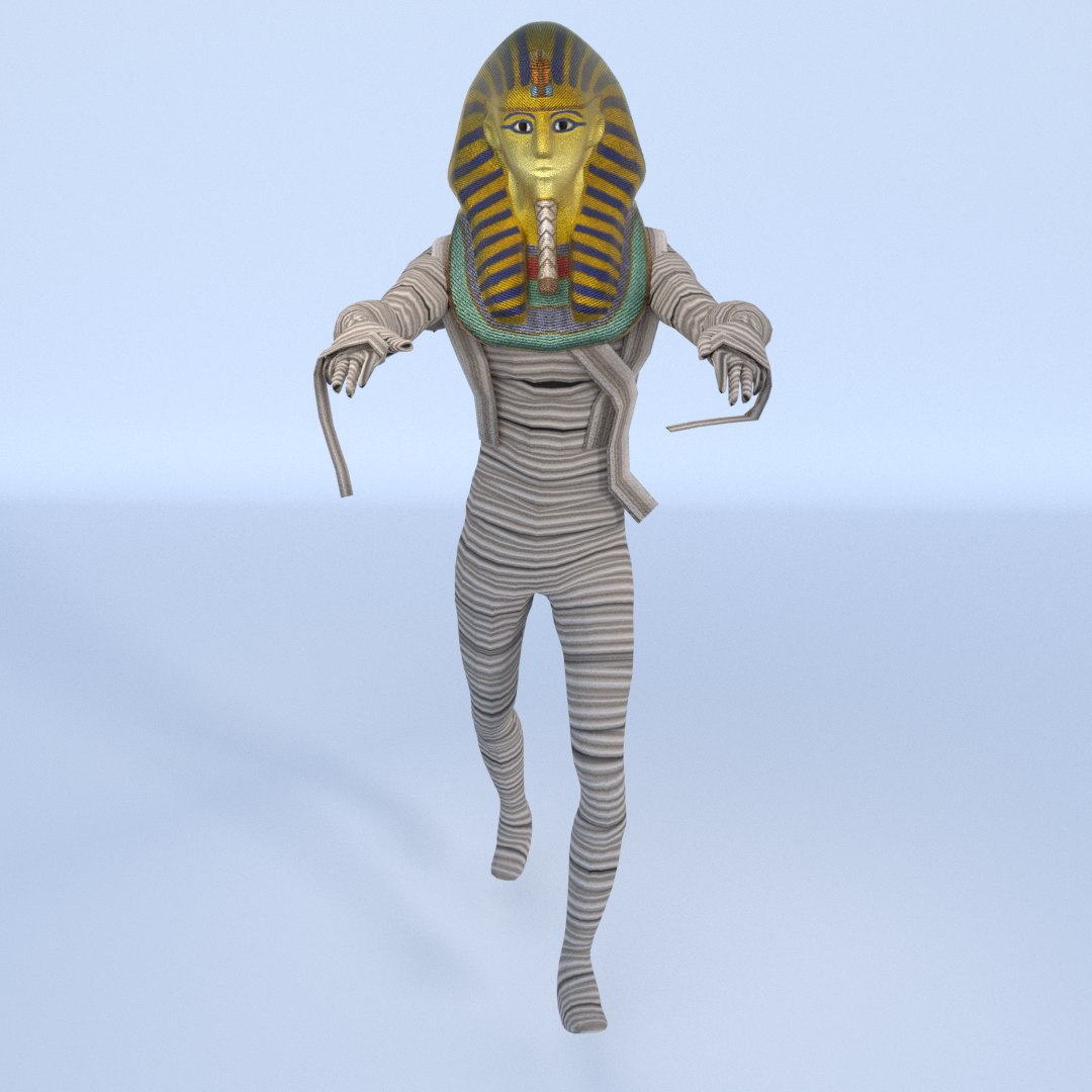 3d King Tutankhamun Mummy