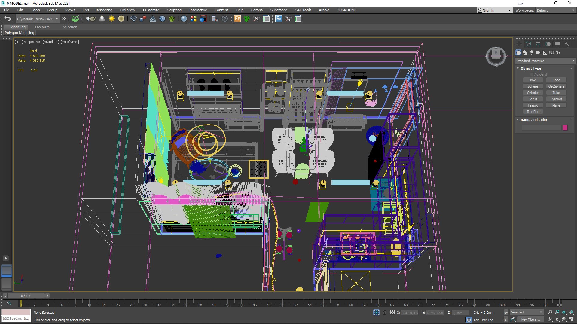 3D Living Kitchen - Titan6 - FBX Format - Collection 1 Model ...