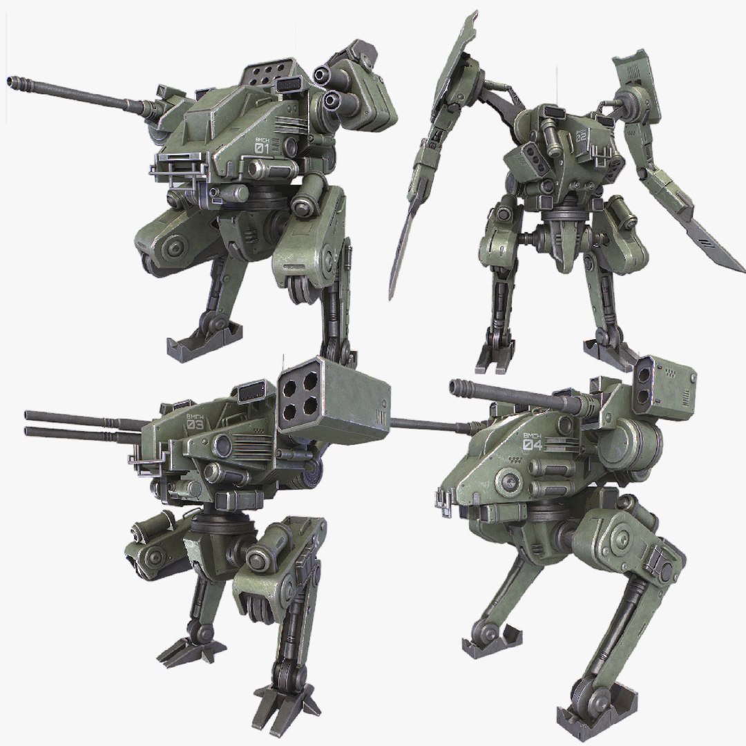 3D Battle Mech Collection - TurboSquid 2418421