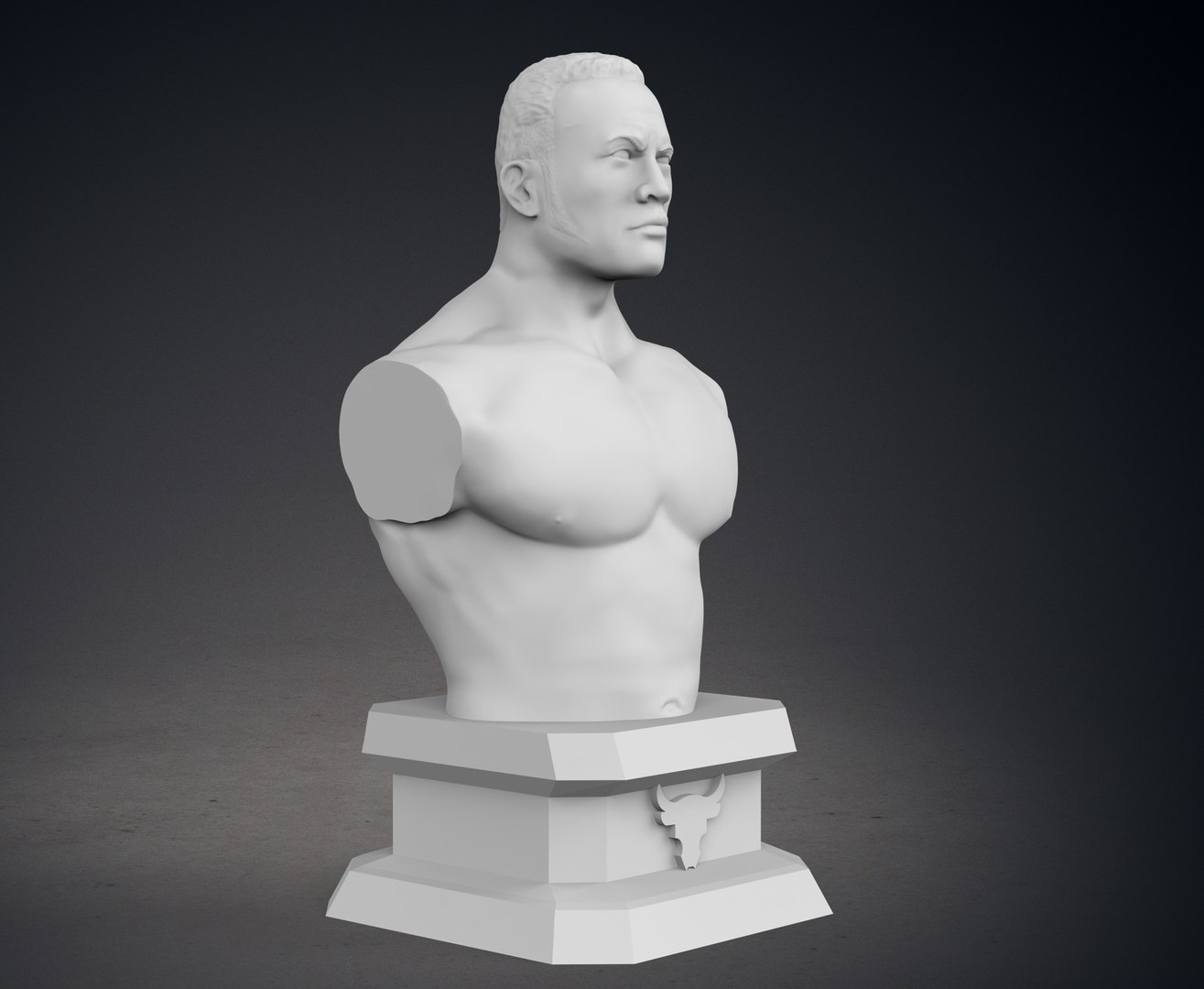 The Rock Bust - Classic Version 3D Model - TurboSquid 2226875