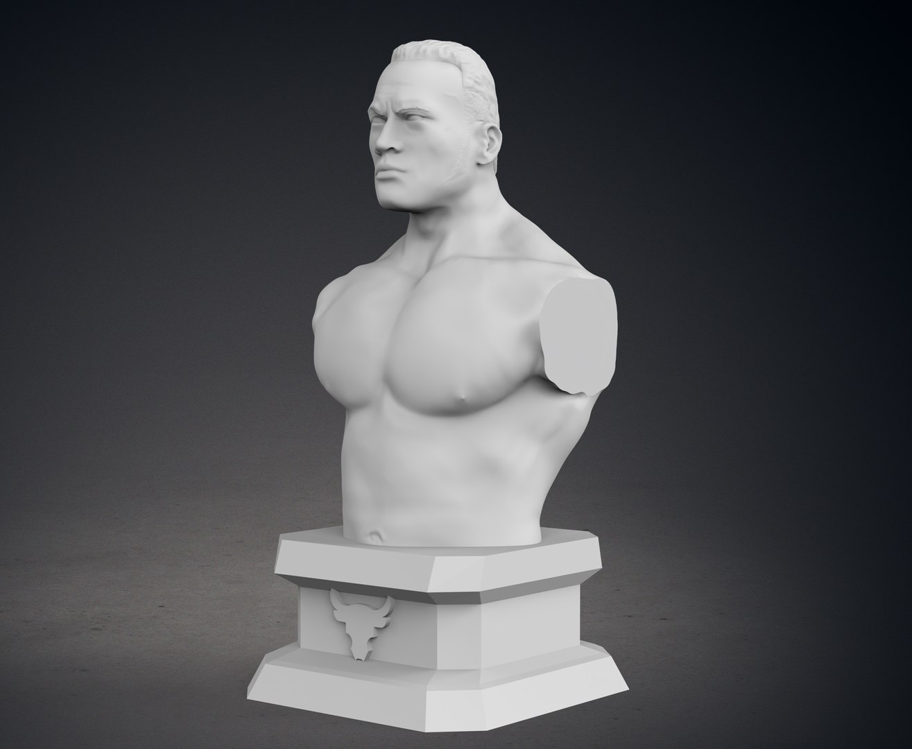 The Rock Bust - Classic Version 3D Model - TurboSquid 2226875
