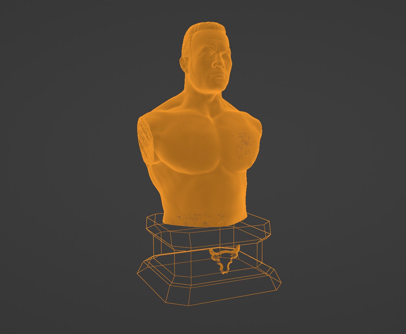 The Rock Bust - Classic Version 3D Model - TurboSquid 2226875