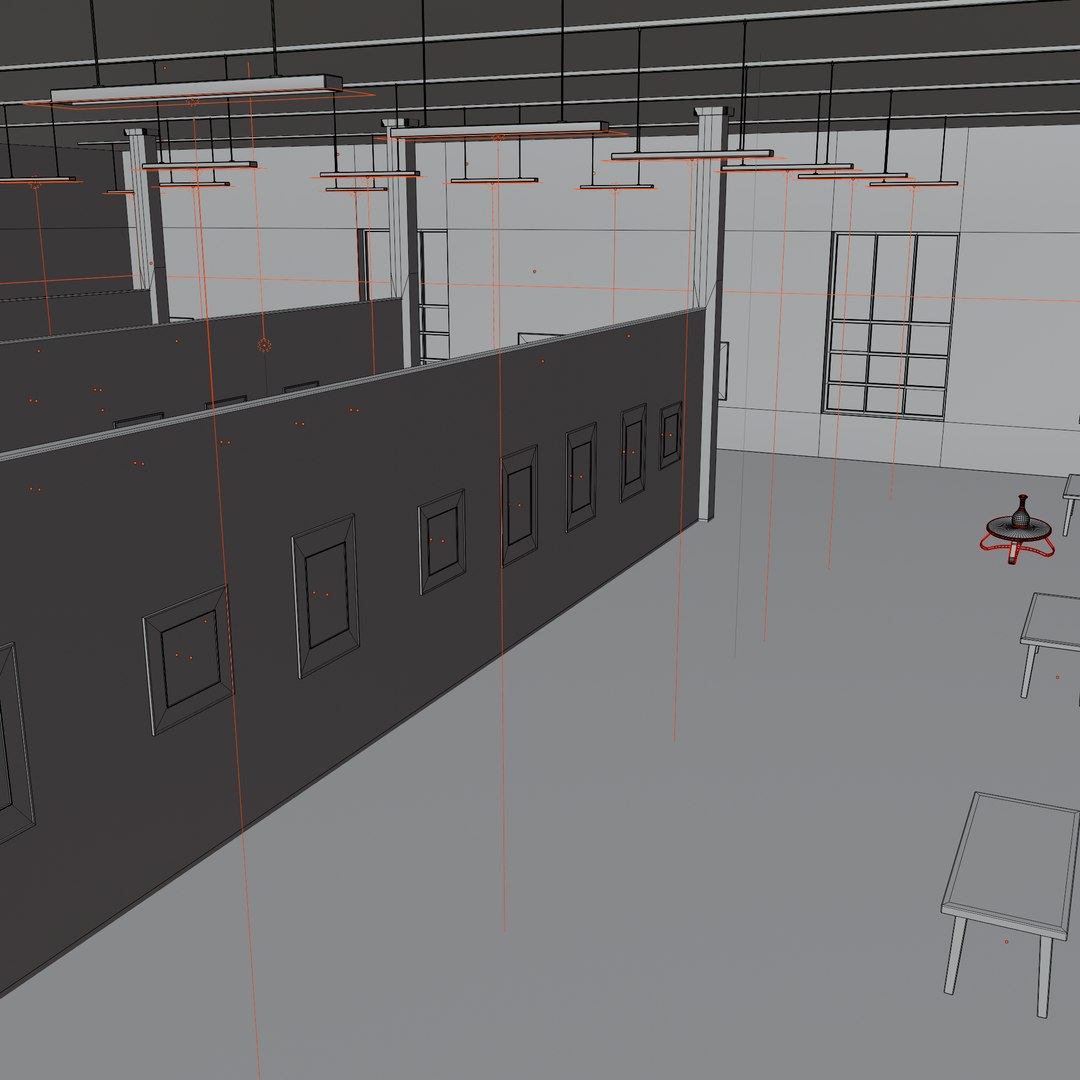 3D ART GALLERY Museum Interior 3D Model - TurboSquid 2028023