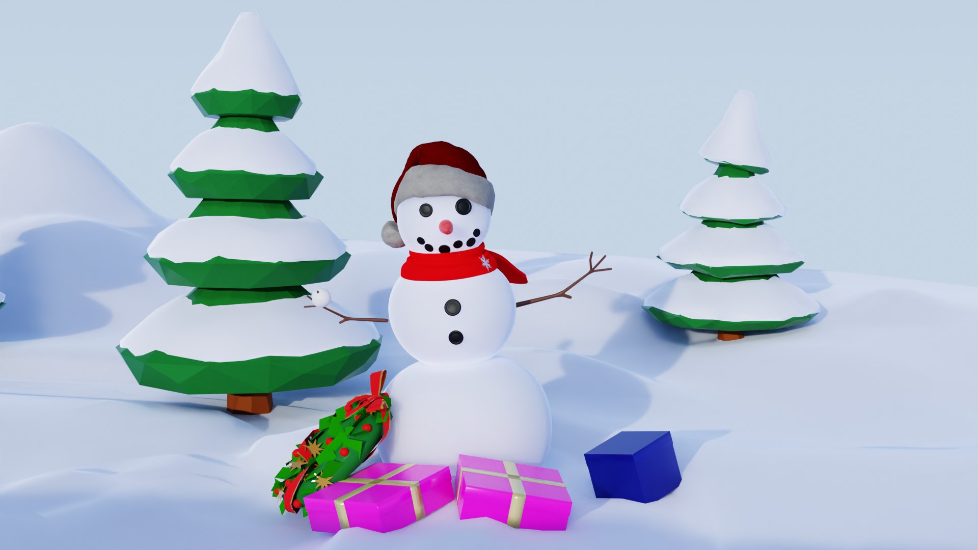 3D SNOWMAN - TurboSquid 2072915