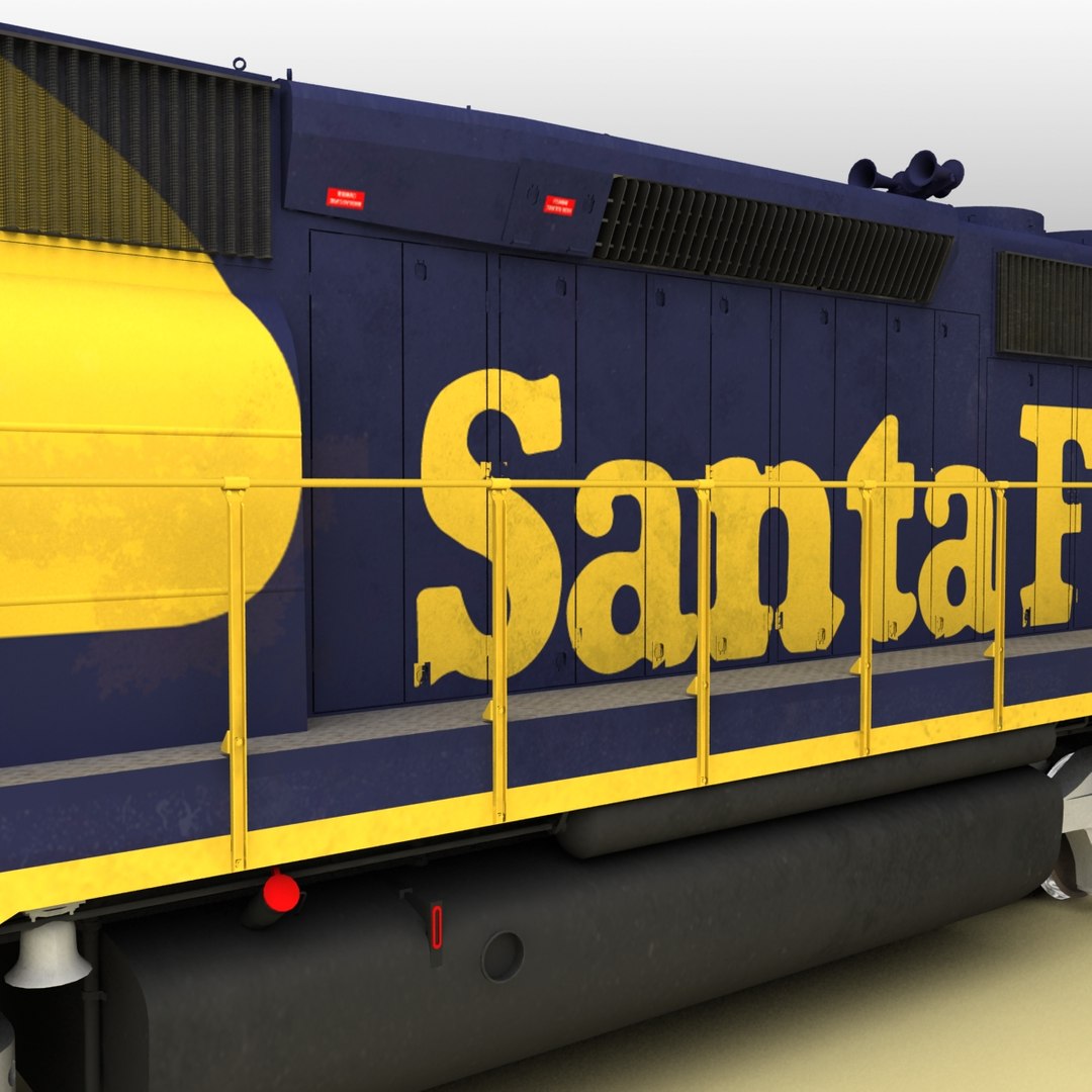 3ds Max Emd Sd40-2 Engines Sf