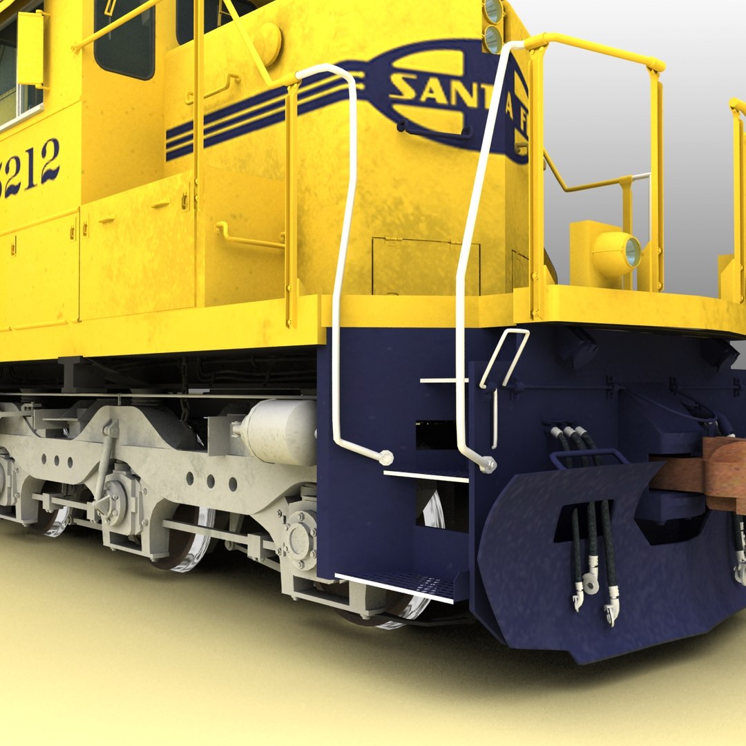 3ds Max Emd Sd40-2 Engines Sf