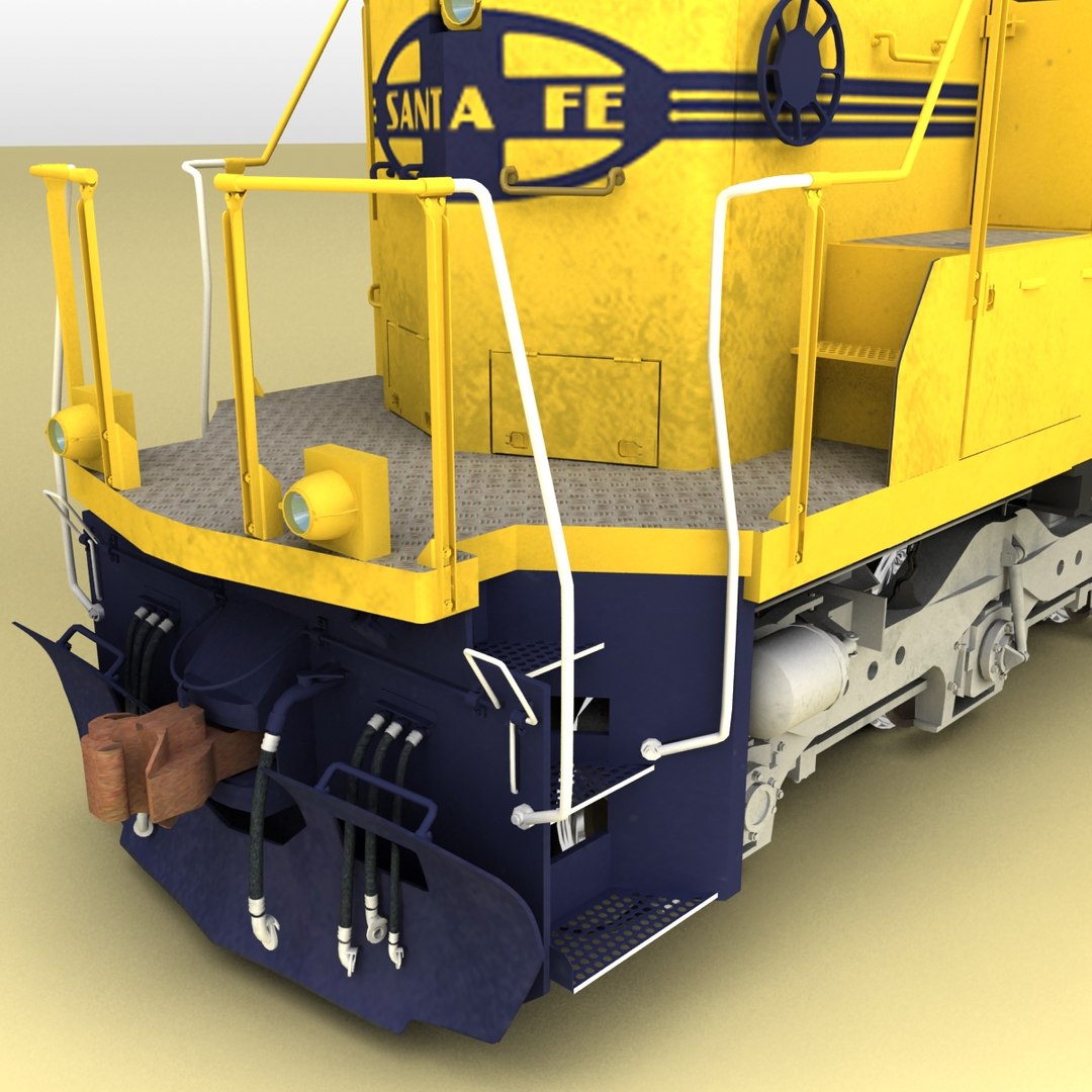 3ds Max Emd Sd40-2 Engines Sf