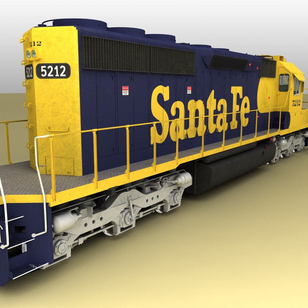 3ds Max Emd Sd40-2 Engines Sf