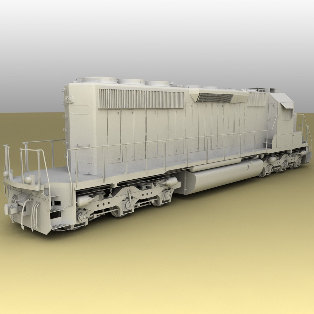 3ds Max Emd Sd40-2 Engines Sf
