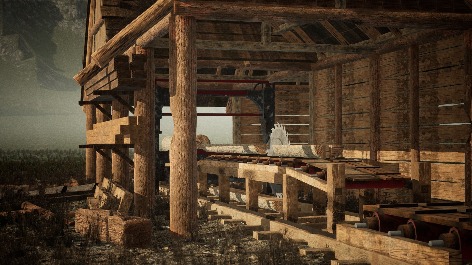 Lumber Mill 37 Assets 3D Model - TurboSquid 2112015