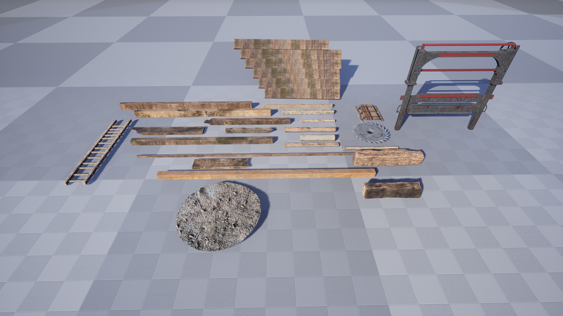 Lumber Mill 37 Assets 3D Model - TurboSquid 2112015