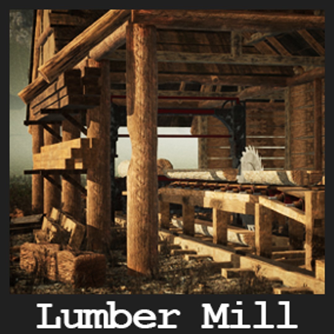 Lumber Mill 37 Assets 3D Model - TurboSquid 2112015