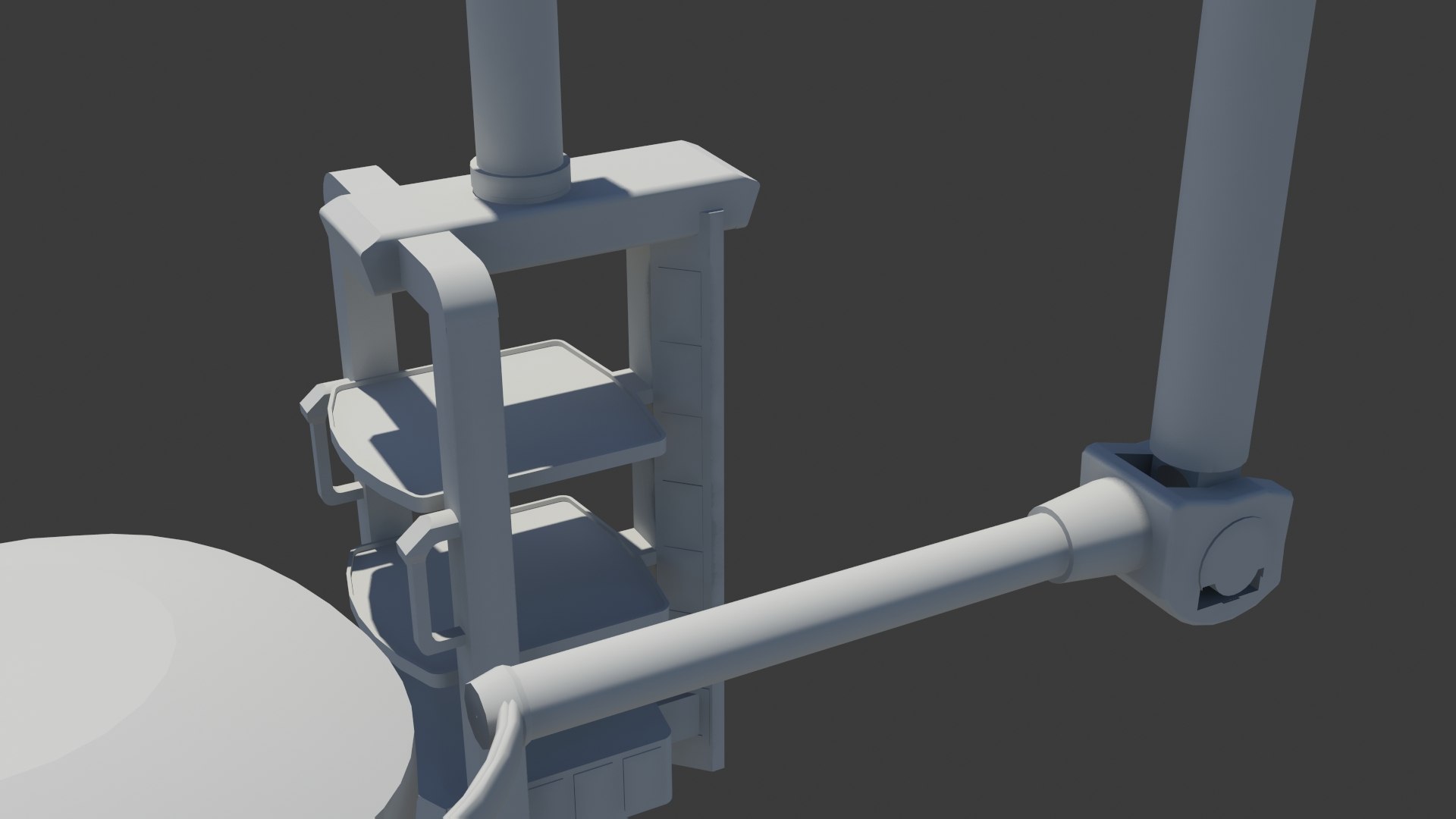 3d Model Surgery Room Boom Arms