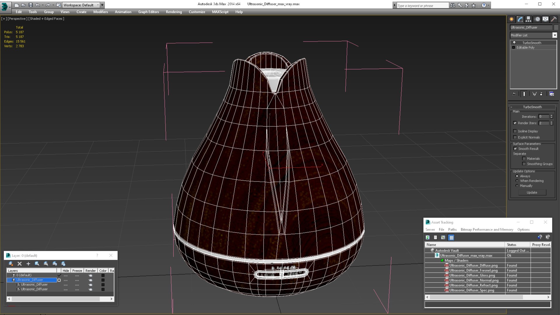 3D Ultrasonic Diffuser Model - TurboSquid 2006685