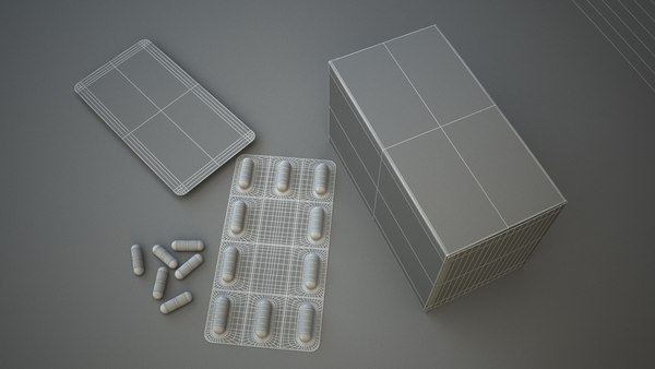 Drug pack blister 3D model - TurboSquid 1247822
