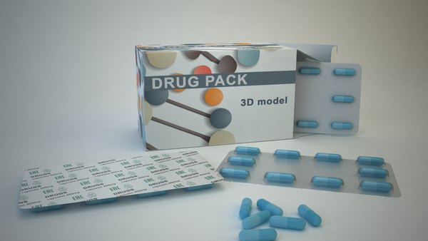 Drug pack blister 3D model - TurboSquid 1247822