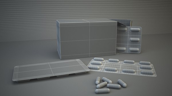 Drug pack blister 3D model - TurboSquid 1247822