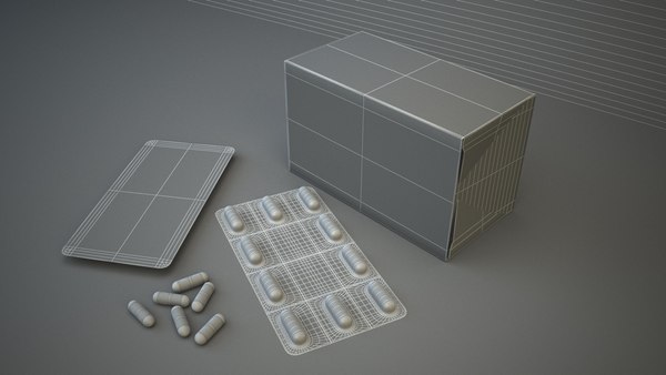 Drug pack blister 3D model - TurboSquid 1247822