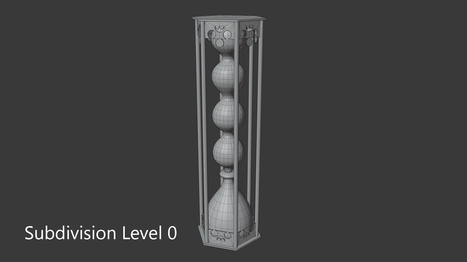 Oriental Stylized Hourglass 3D Model - TurboSquid 1838518