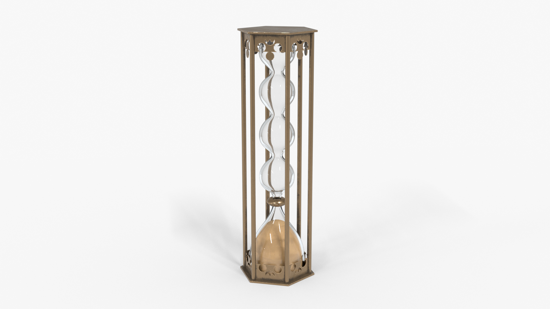Oriental Stylized Hourglass 3D Model - TurboSquid 1838518