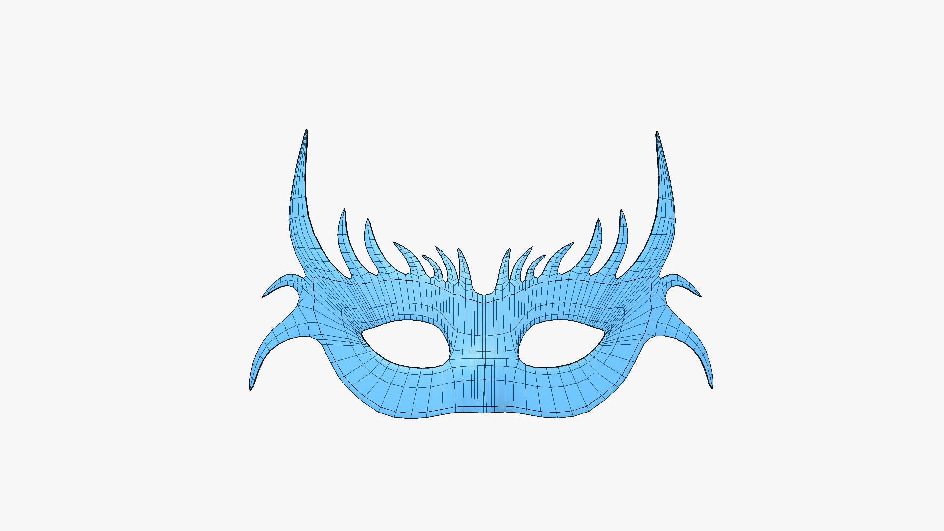 3D Carnival Mask G11 White Red - Costume Character Design - TurboSquid ...