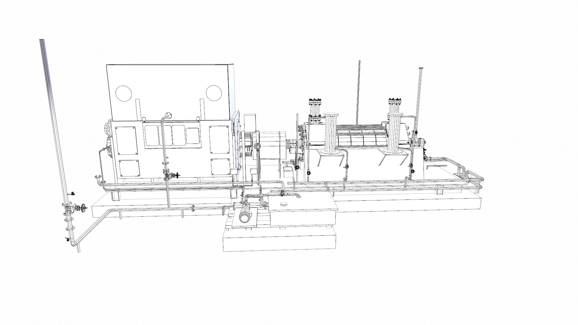 3D Model Boiler Distillation Valve Water Pump Chlorination - TurboSquid ...