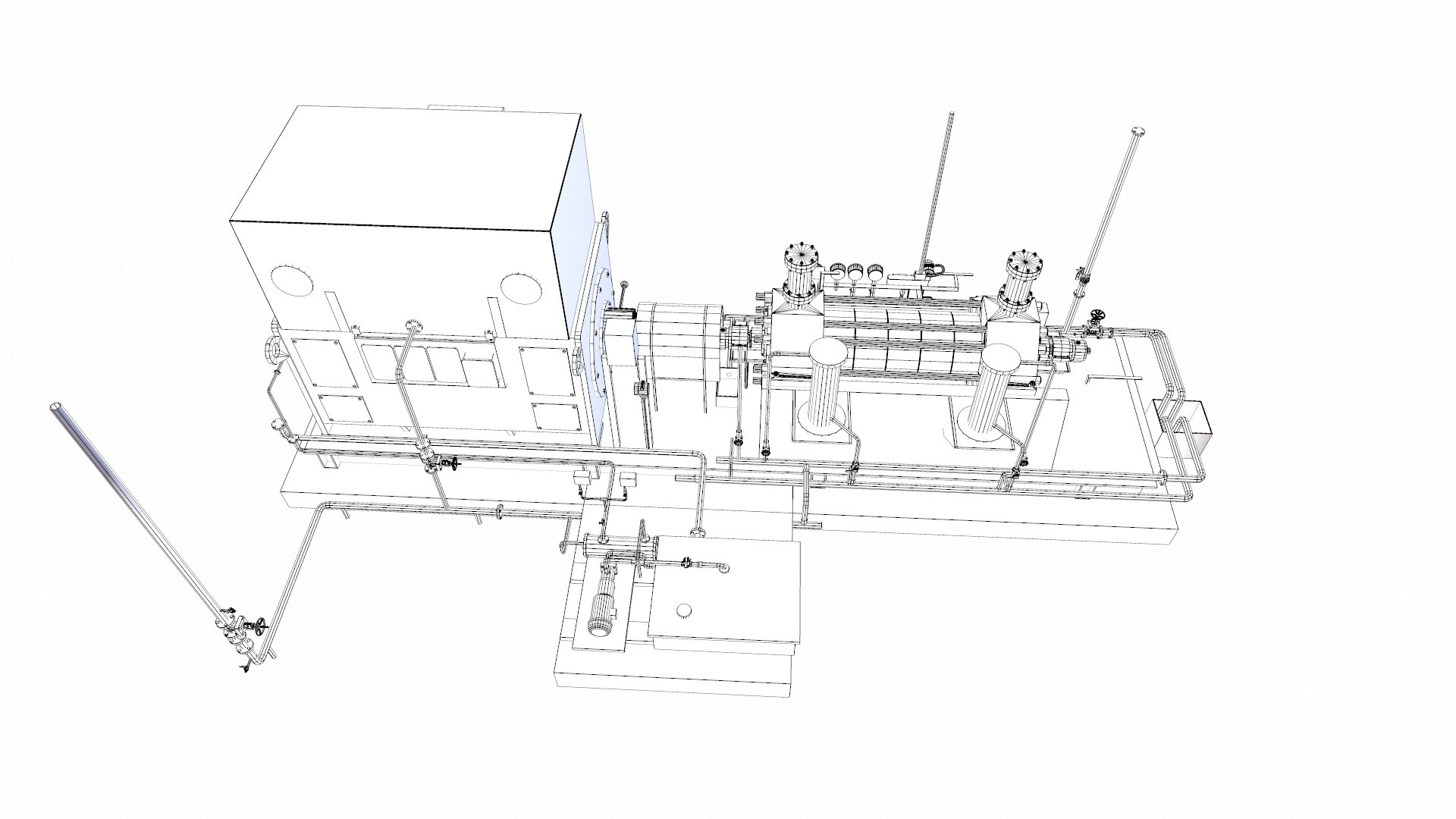 3D Model Boiler Distillation Valve Water Pump Chlorination - TurboSquid ...
