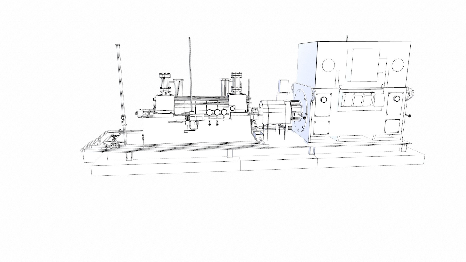 3D Model Boiler Distillation Valve Water Pump Chlorination - TurboSquid ...