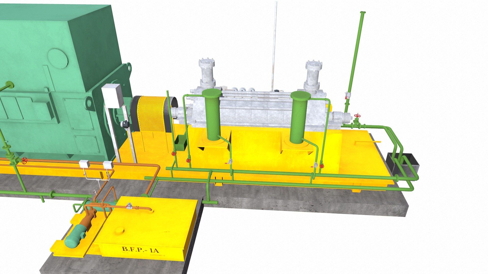 3D Model Boiler Distillation Valve Water Pump Chlorination - TurboSquid ...