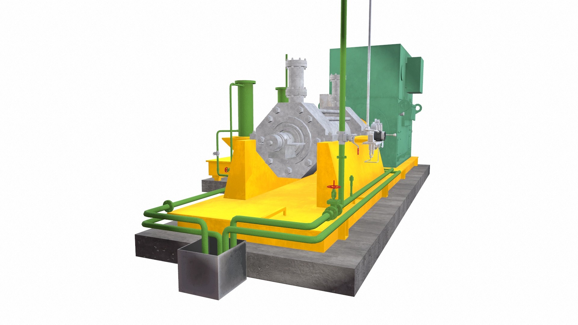 3D Model Boiler Distillation Valve Water Pump Chlorination - TurboSquid ...