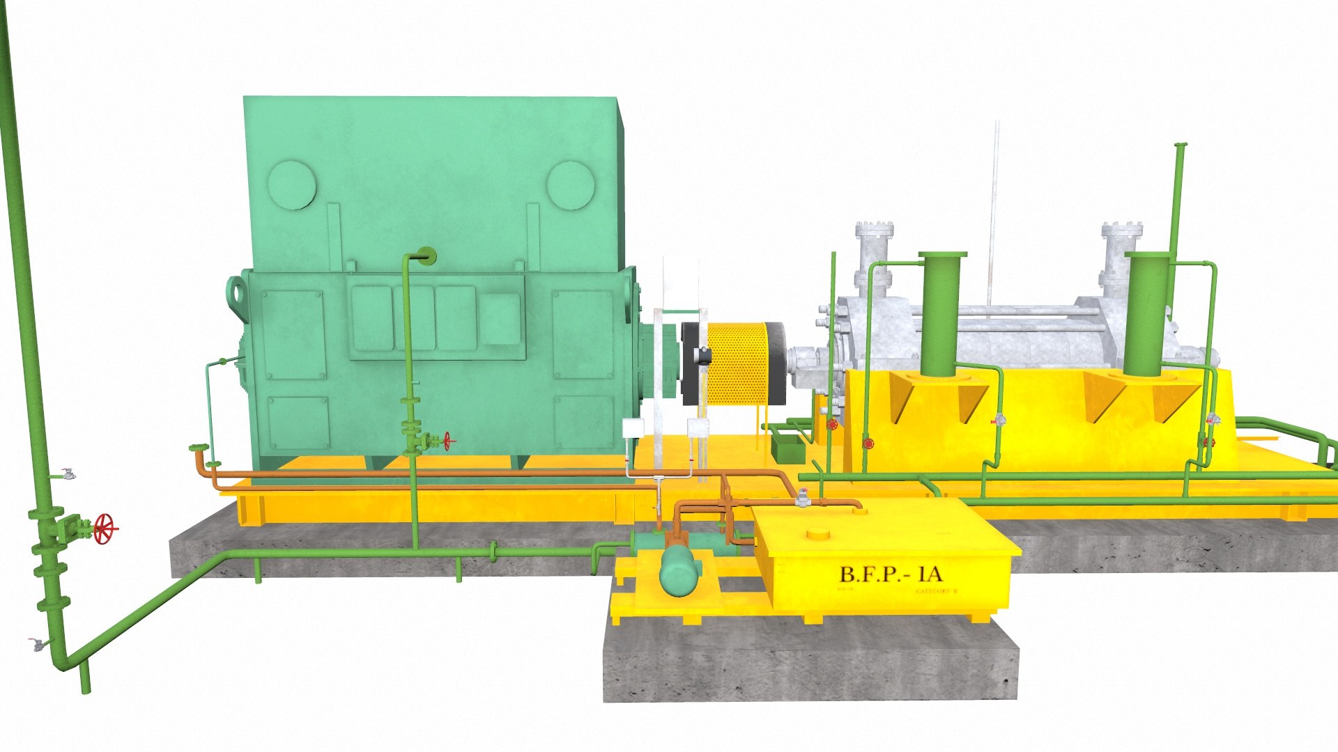 3D Model Boiler Distillation Valve Water Pump Chlorination - TurboSquid ...