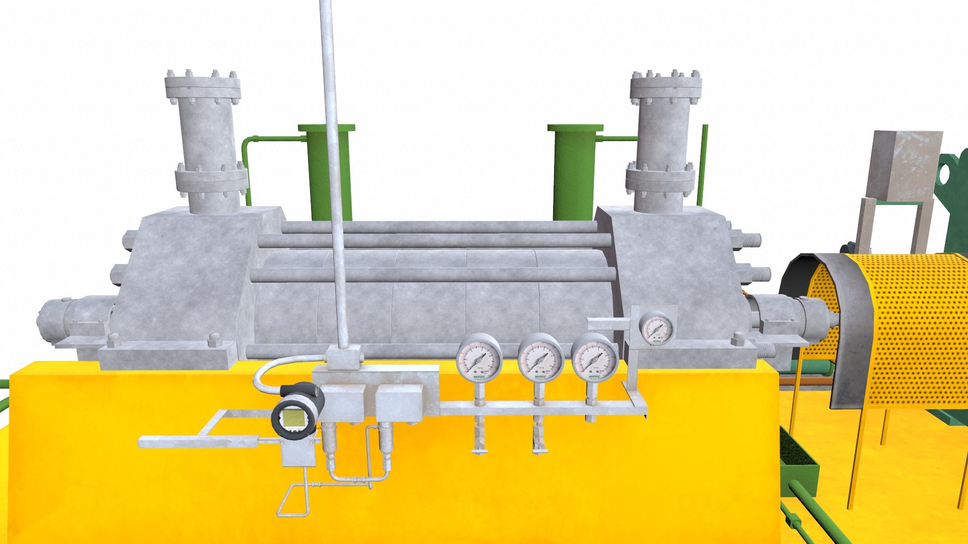 3D Model Boiler Distillation Valve Water Pump Chlorination - TurboSquid ...