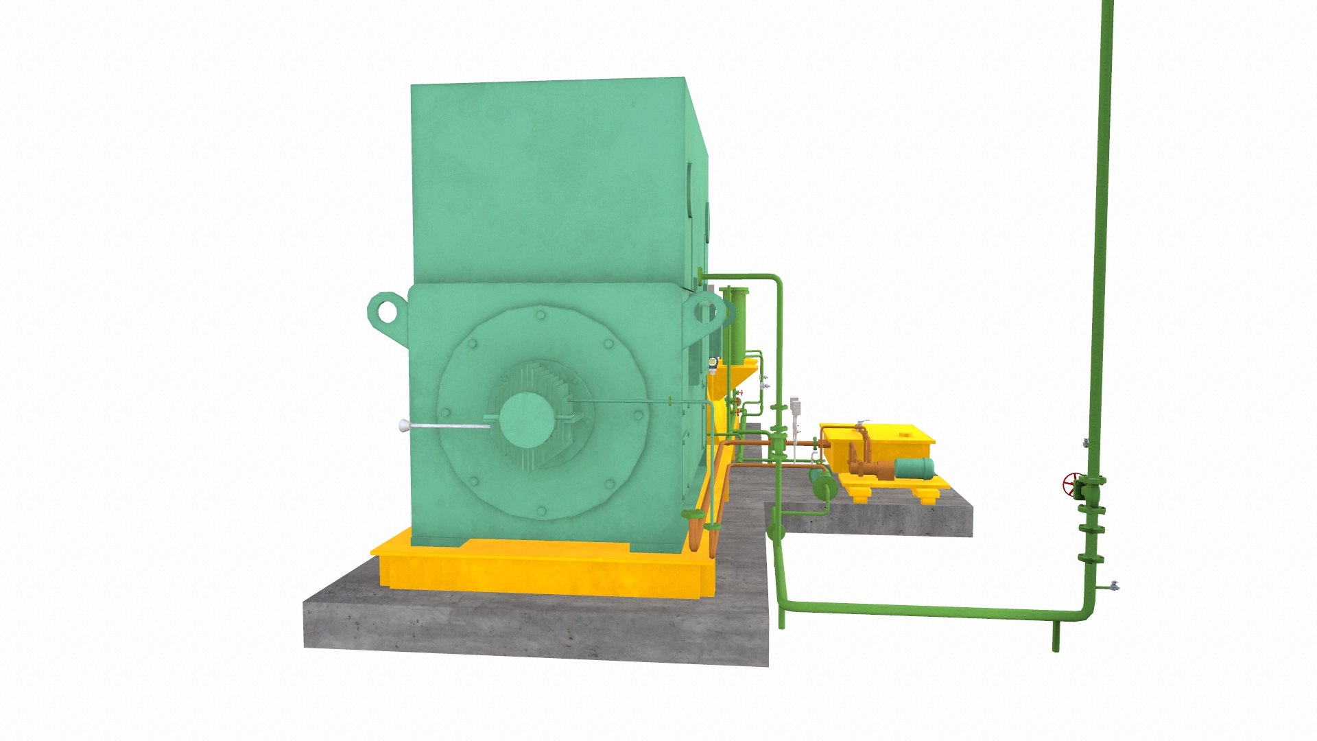 3D Model Boiler Distillation Valve Water Pump Chlorination - TurboSquid ...