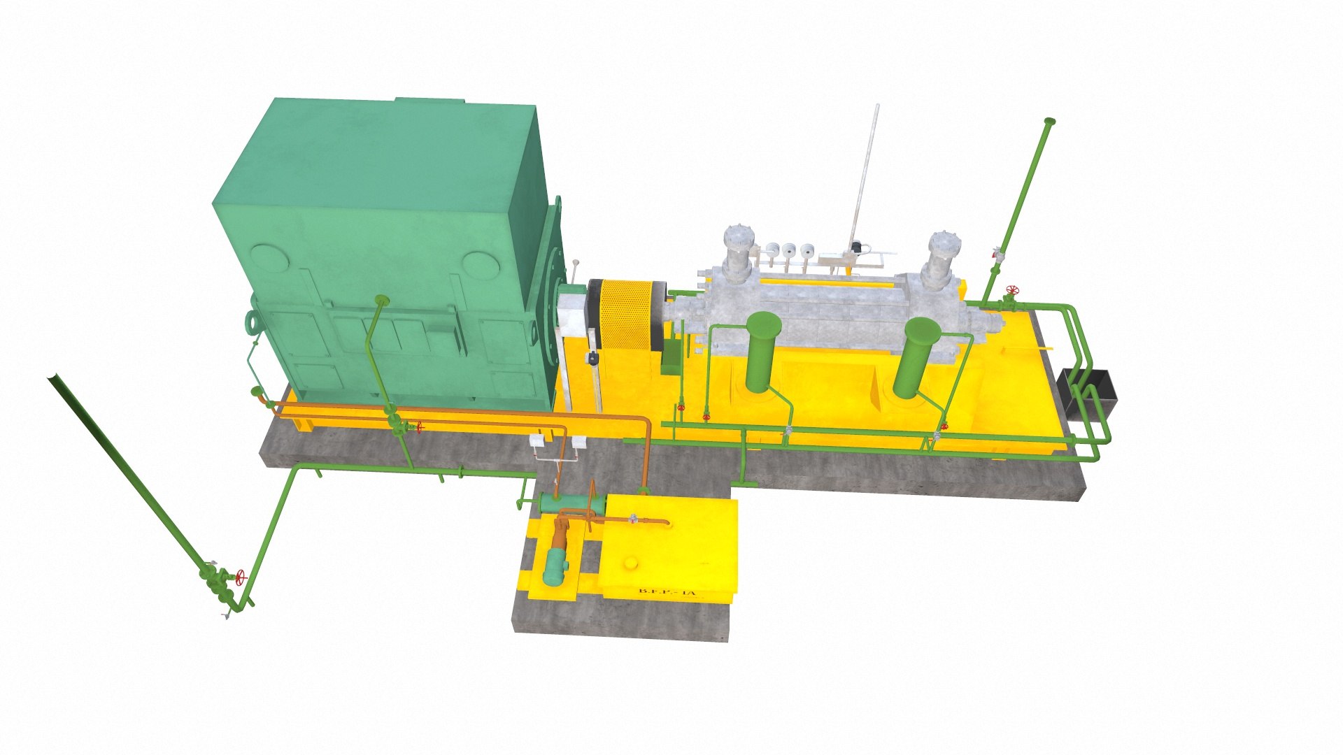 3D Model Boiler Distillation Valve Water Pump Chlorination - TurboSquid ...