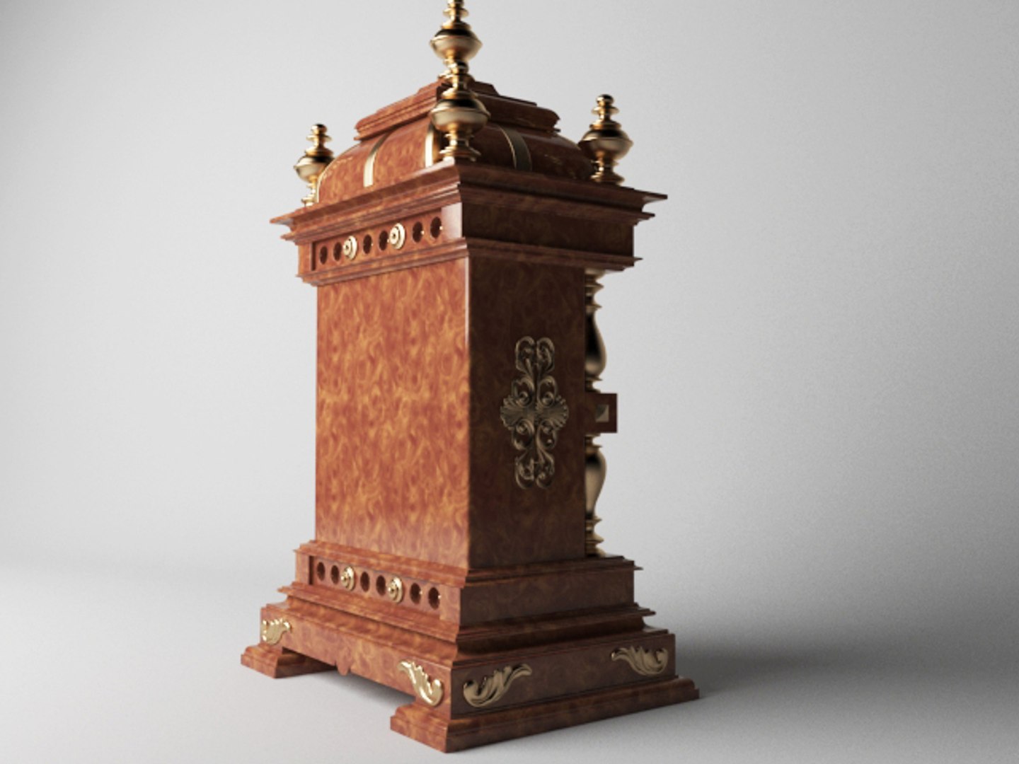 3D Antique Old Watch Clock Model - TurboSquid 1395648