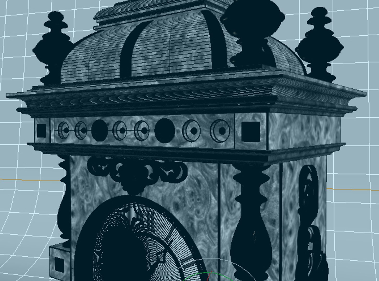 3D Antique Old Watch Clock Model - TurboSquid 1395648