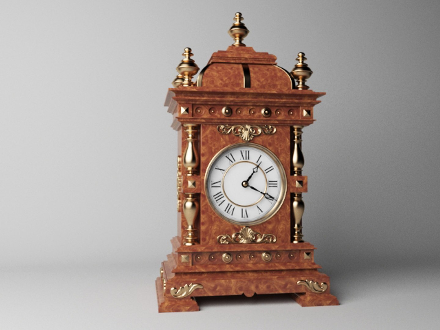 3D Antique Old Watch Clock Model - TurboSquid 1395648