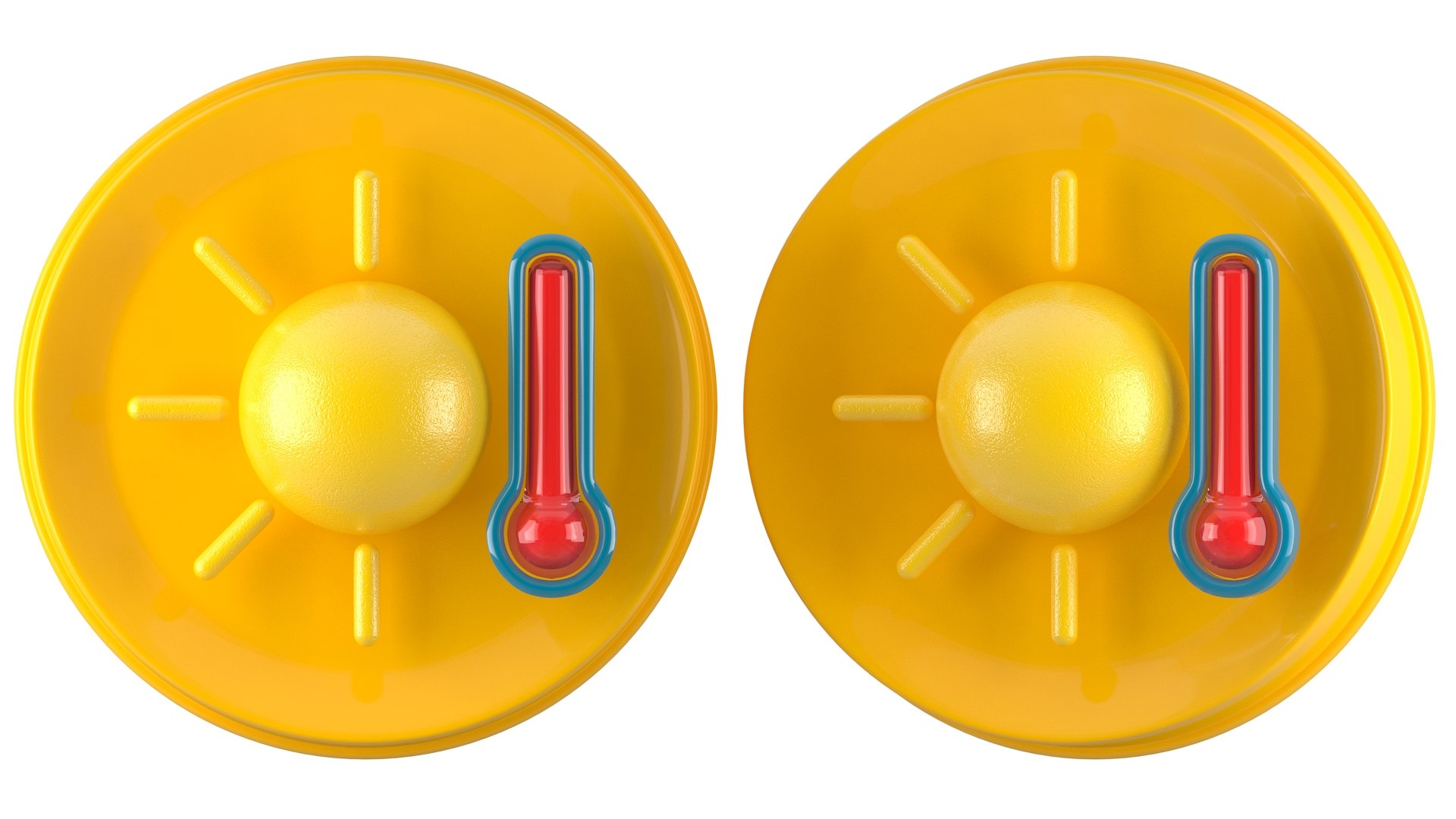 3D Weather Symbols Sun With temperature - TurboSquid 1719860