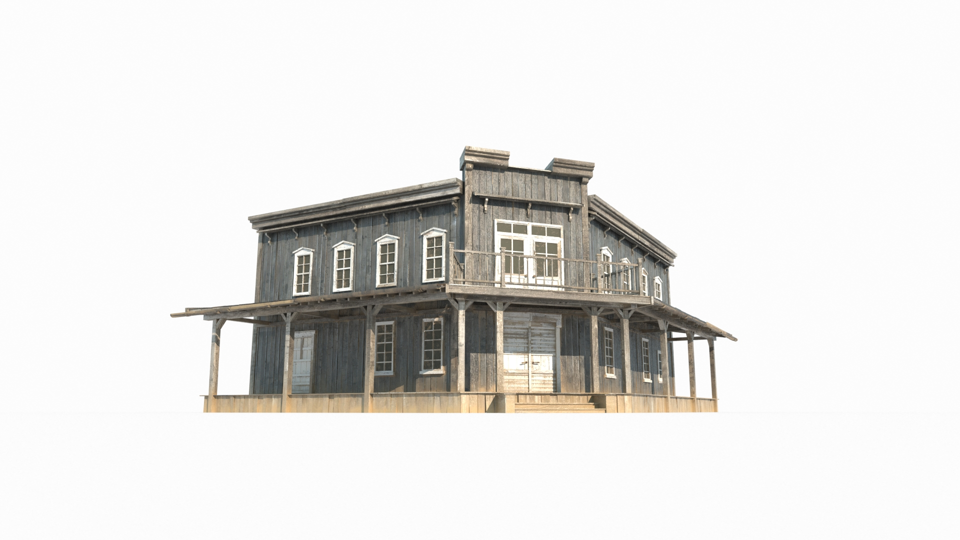 Old Western Architecture Tavern 3D Model - TurboSquid 2299309