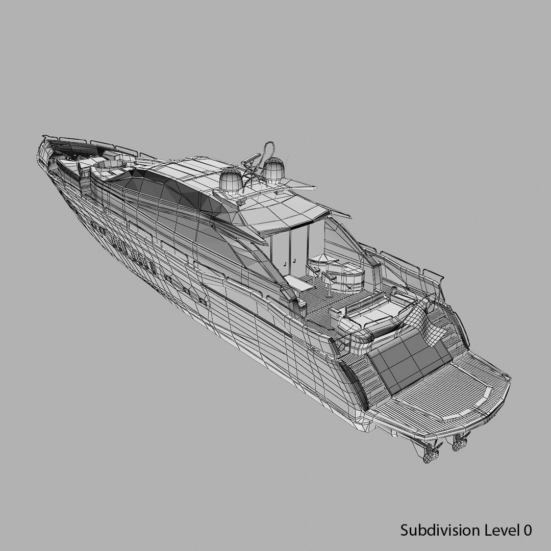 3d Sunseeker Predator 108 Yacht Model