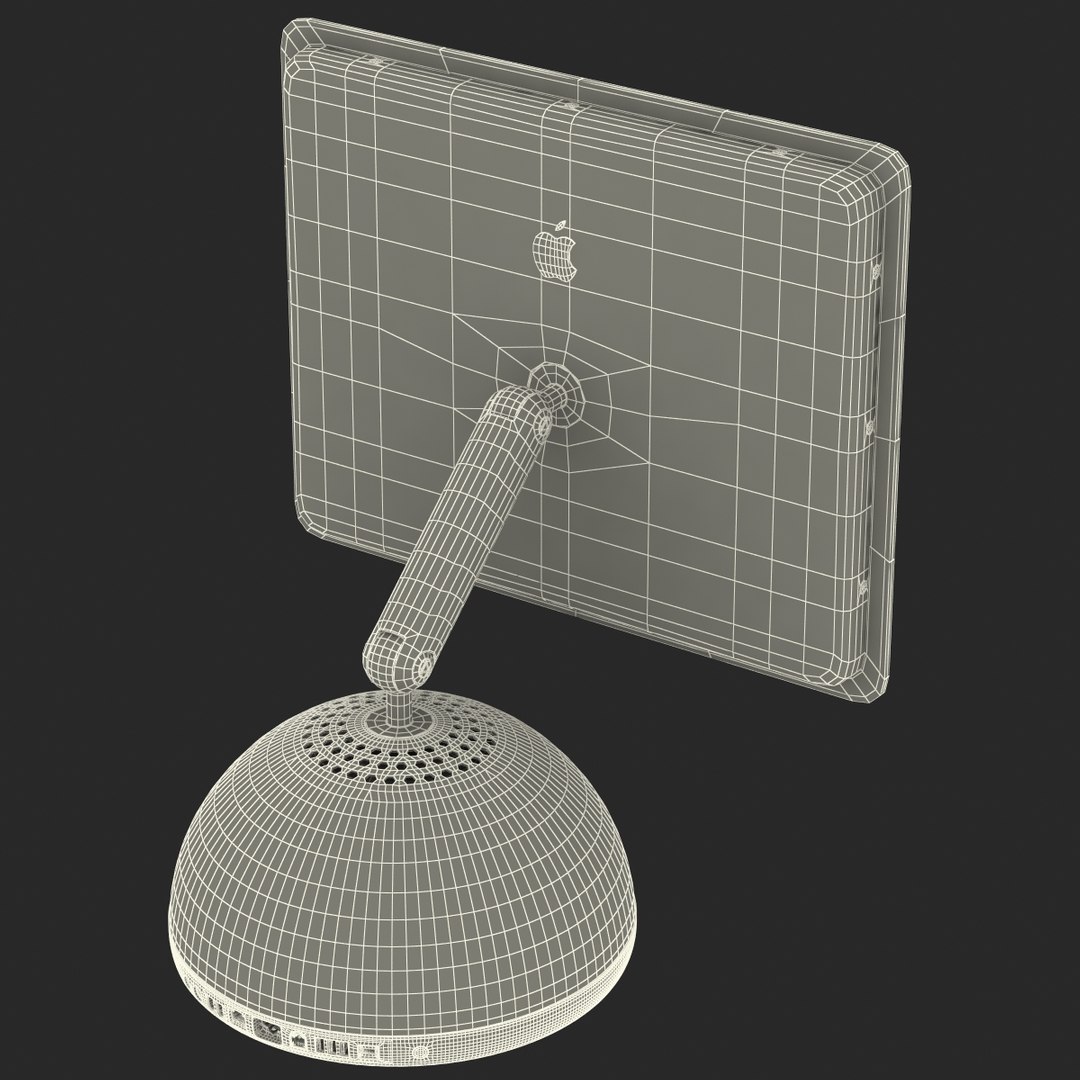 3d model imac g4 flat panel