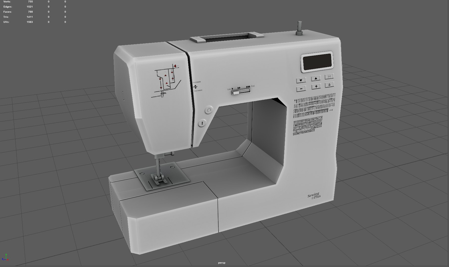 3D Sewing Machine - TurboSquid 2021459