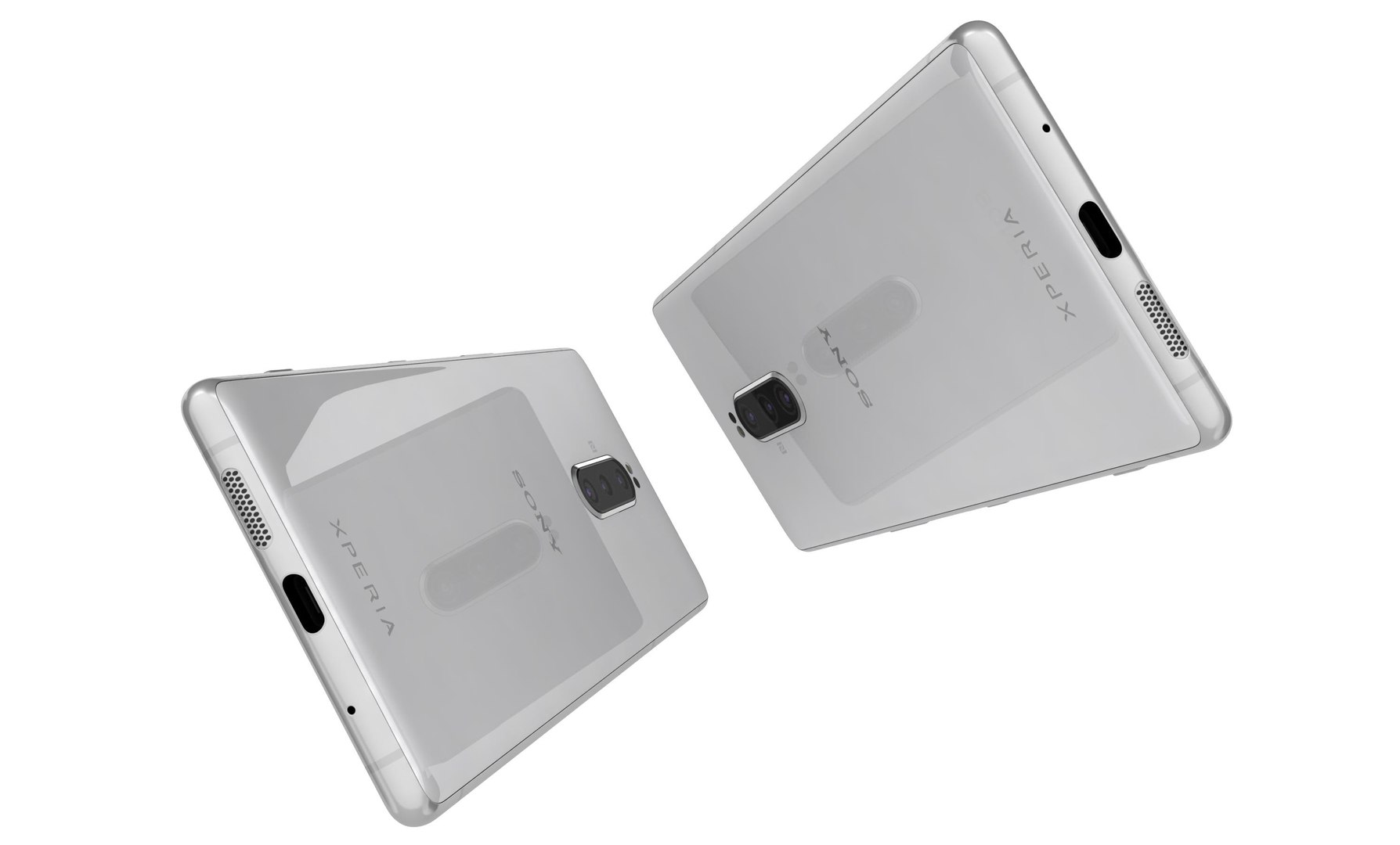 Sony Xperia 1 White 3D Model - TurboSquid 1597989