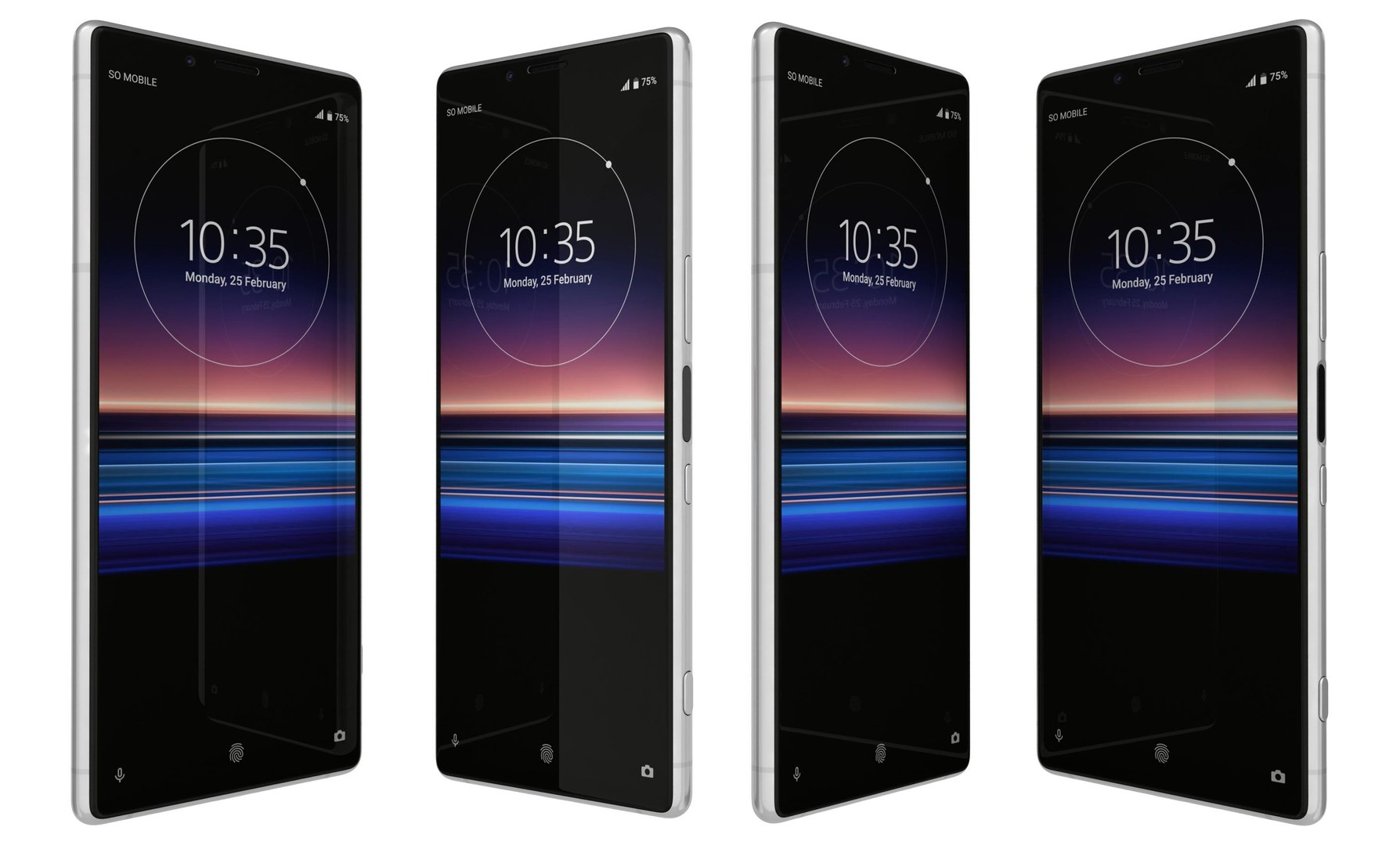 Sony Xperia 1 White 3D Model - TurboSquid 1597989