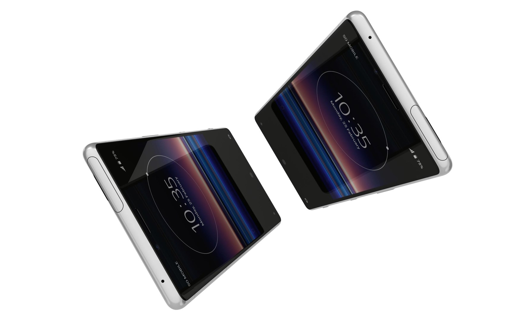 Sony Xperia 1 White 3D Model - TurboSquid 1597989
