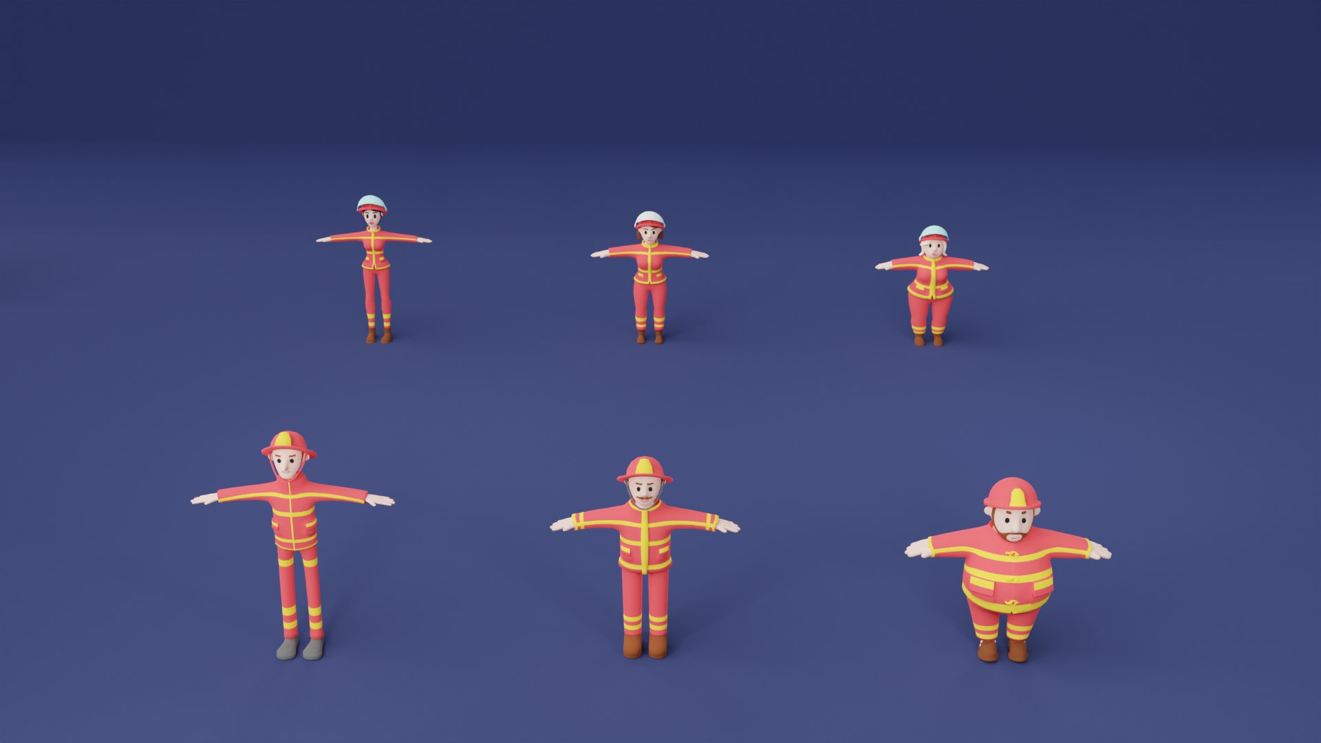 3D Cartoon 63 Stylized Characters Fully Rigged Blendshaped - TurboSquid ...