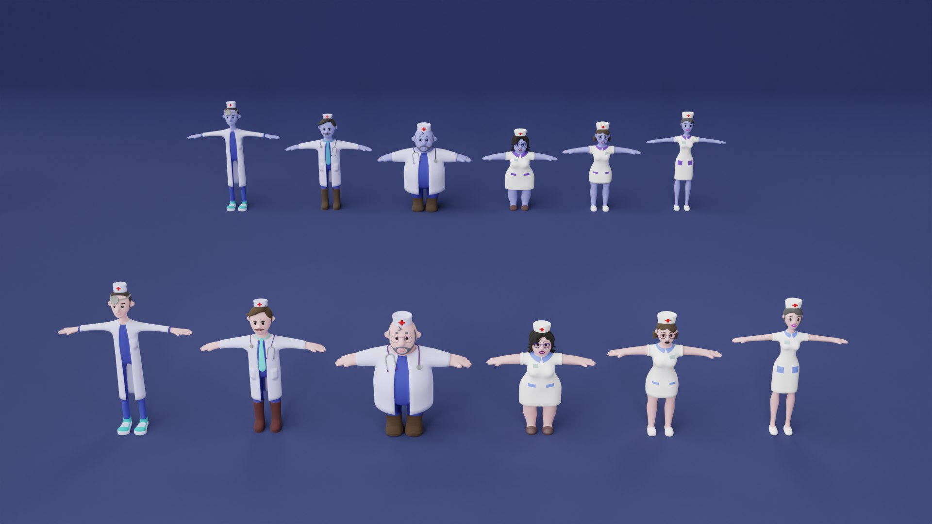 3D Cartoon 63 Stylized Characters Fully Rigged Blendshaped - TurboSquid ...