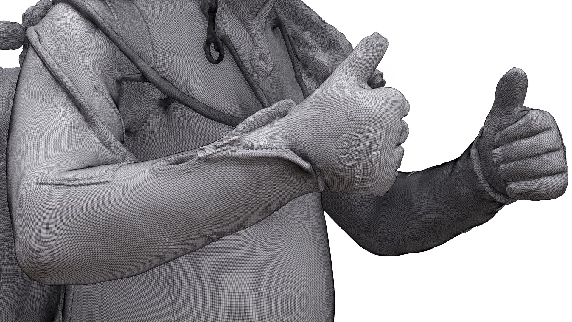 3D Model Cleaned Scan Jake Perry Diver Standing - TurboSquid 1810488